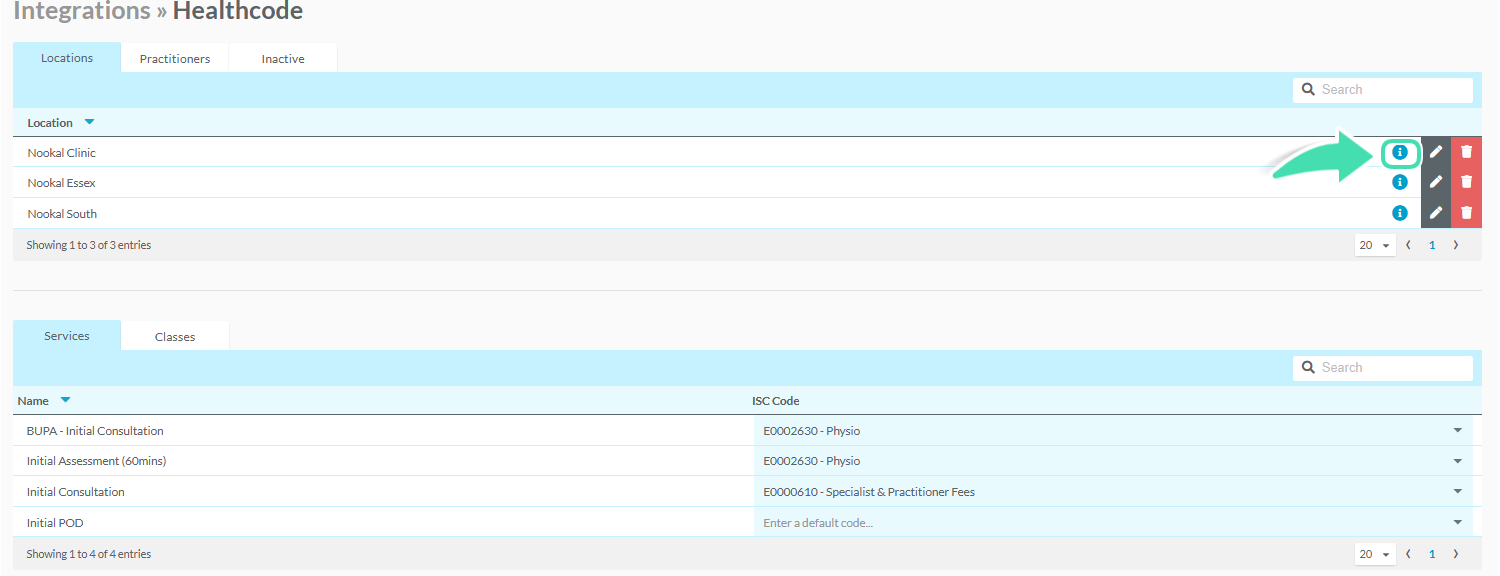 Setting Up Healthcode – Nookal