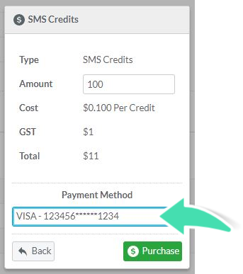 Purchasing SMS Credits – Nookal