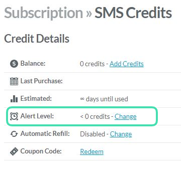 Purchasing SMS Credits – Nookal