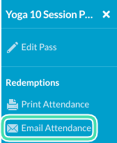 Printing or Emailing Pass Redemption Lists – Nookal